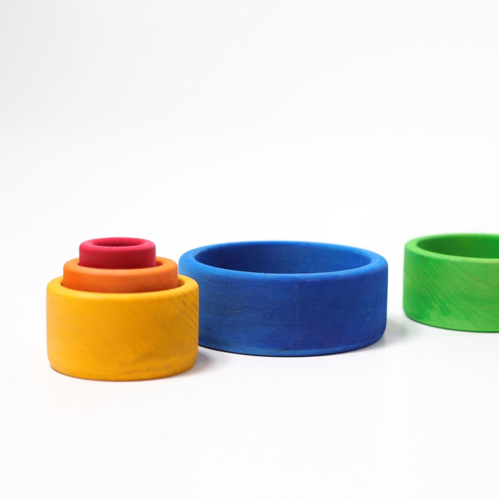 Grimm's Stacking Bowls - Blue | Reverie Craft Australia